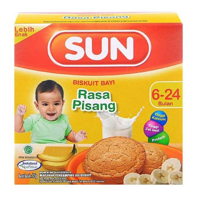 Jual Sun Biscuit Bayi Rasa Pisang 75gram | Shopee Indonesia