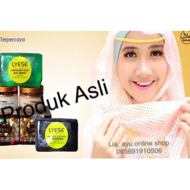 Jual Paket Lyese ( cream siang dan cream malam serta sabun wajah ...