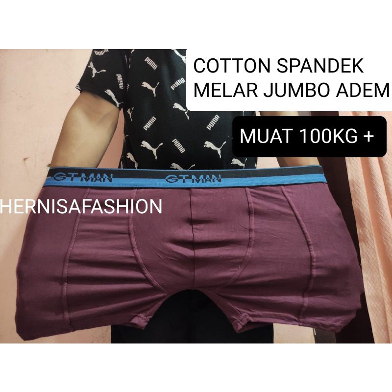Jual SEMPAK BOXER JUMBO BB 100 KG MUATBAHAN KATUN CELANA DALAM BOXER ...