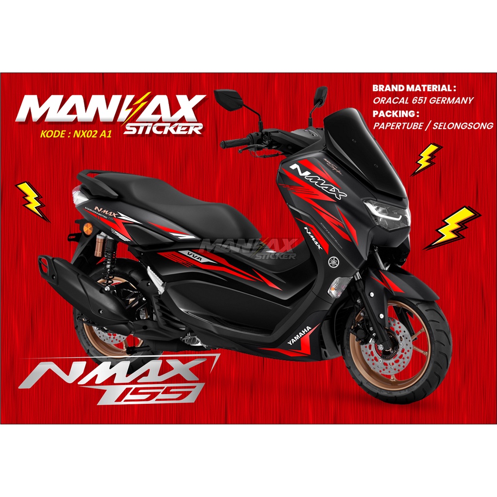 Jual STICKER NMAX NEW 2022 - CUTTING NMAX CUSTOM RACING - STRIPING NEW ...