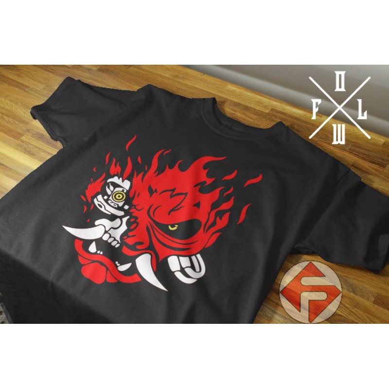 Jual Baju Pria Kaos Gamer Cyberpunk Samurai | Shopee Indonesia