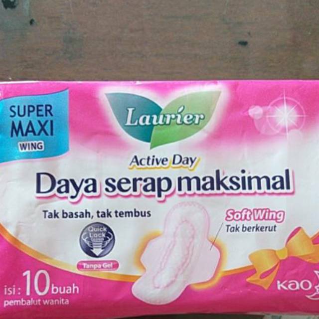 Jual Laurier super maxi wing isi 10 buah | Shopee Indonesia