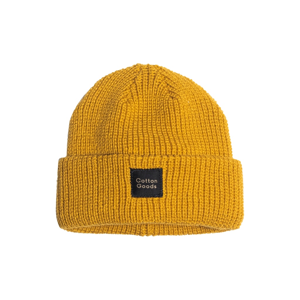 Jual Cotton Goods Yellow Mustard Beanie Hat | Shopee Indonesia