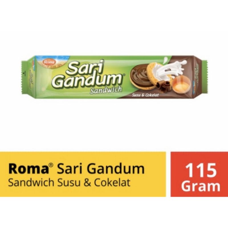 Jual ROMA GANDUM COKLAT/ROMA SANDWICH COKELAT/ROMA GANDUM SANDWICH ...