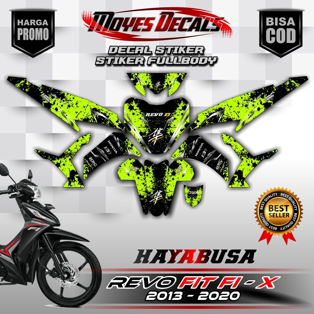 Jual Terbaru⭐⭐⭐⭐⭐ Bisa Cod. Decal Stiker Full Body Honda Revo Fit Fi ...