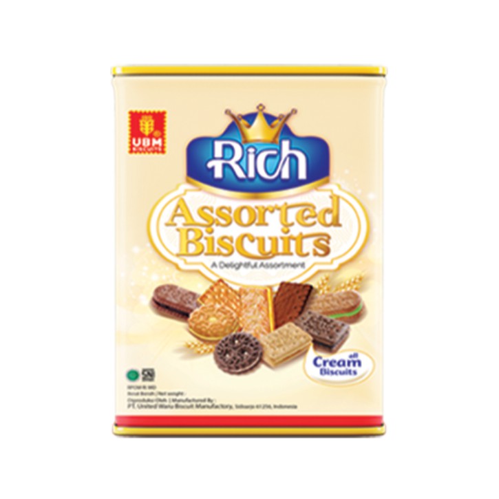 Jual UBM Biscuits Rich Cream Assorted 700g | Shopee Indonesia