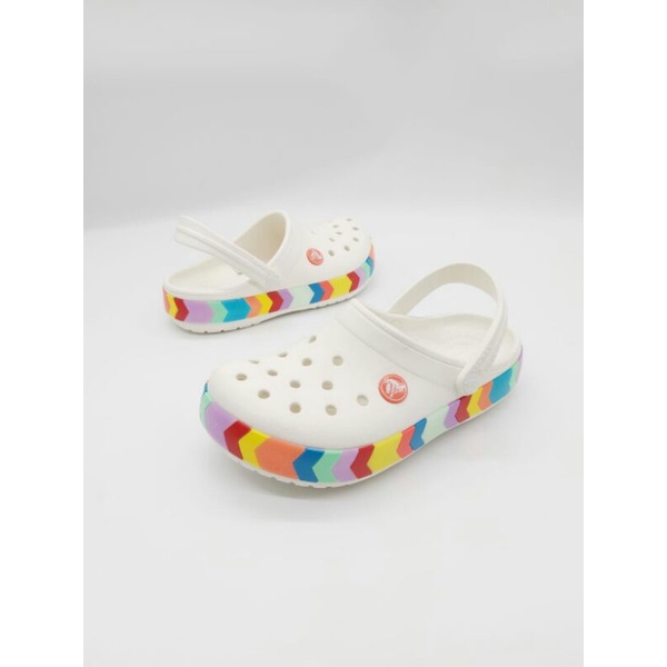 Jual CROCS CHEVRON BEADED CLOG RAINBOW KIDS and JUNIOR | Shopee Indonesia
