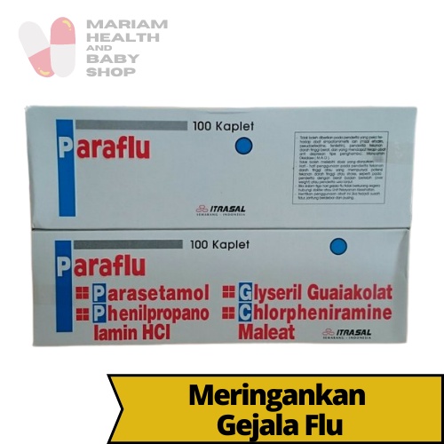 Jual Paraflu Box Isi 100 Tablet / Obat Flu / Hidung Tersumbat / Pilek ...