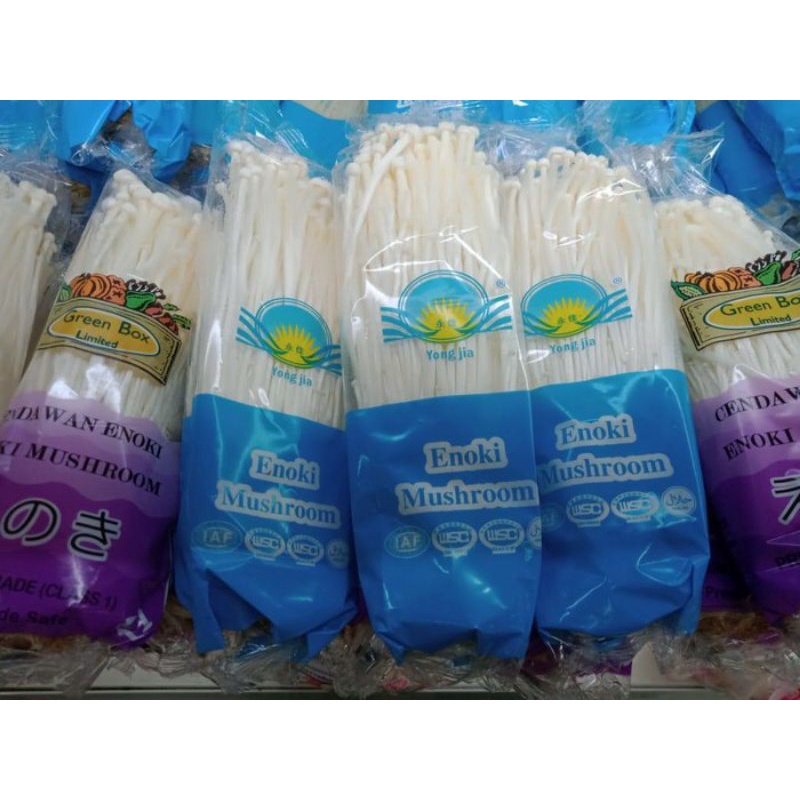 Jual jamur enoki korea beli 2 gratis 1 bungkus | Shopee Indonesia