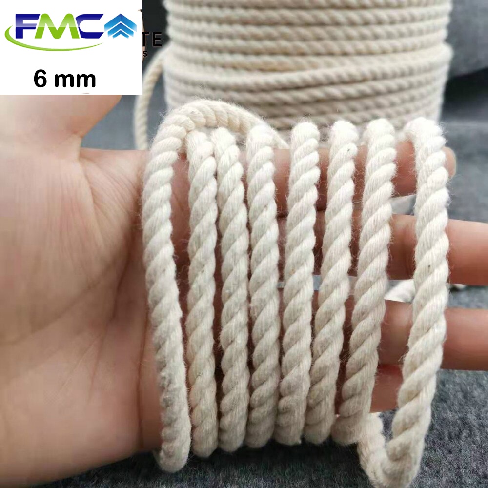 Jual Tali Tambang Katun 6mm 8mm Kuralon Guralon Rope Bahan Kain Cotton ...