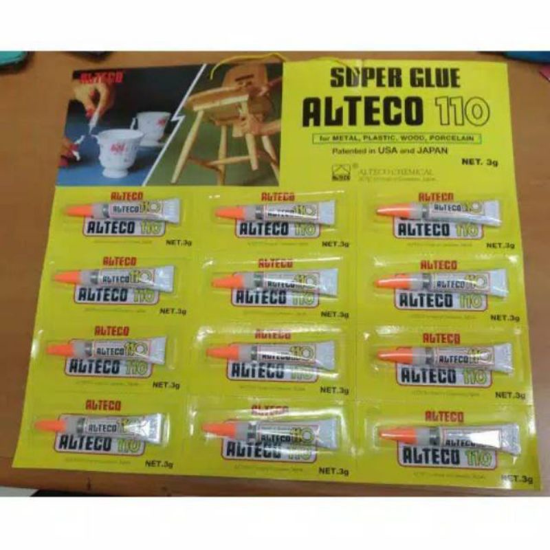 Jual Lem Super Glue ALTECO 110 3g ORIGINAL ASLI | Shopee Indonesia