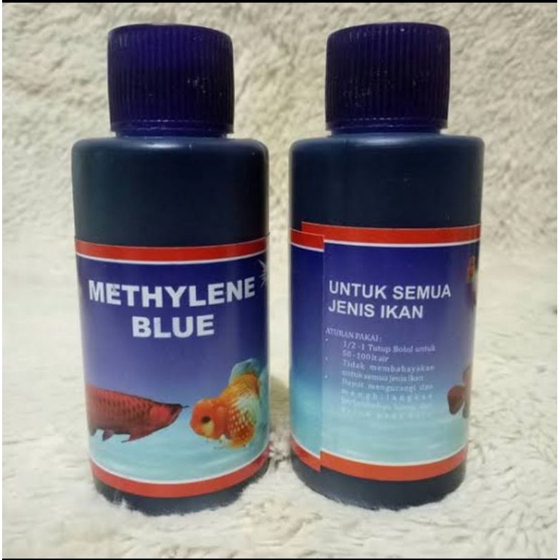 Jual methylene blue obat biru ikan hias untuk jamur white spot | Shopee ...