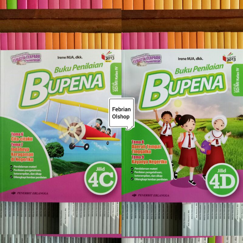 Jual BUKU BUPENA 4C 4D SD/MI KELAS 4 SEMESTER 2 REVISI K13N ERLANGGA | Shopee Indonesia