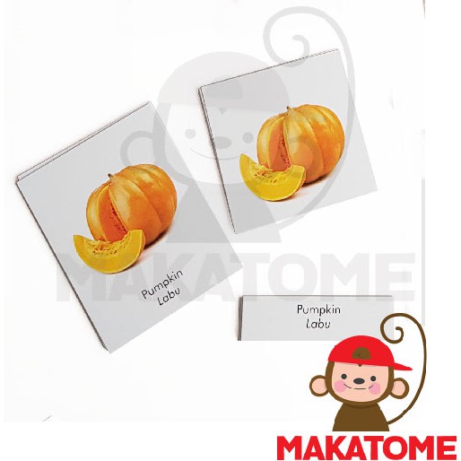 Jual Flashcards ONLY - Fruits / Vegetables flash card sayur buah ...
