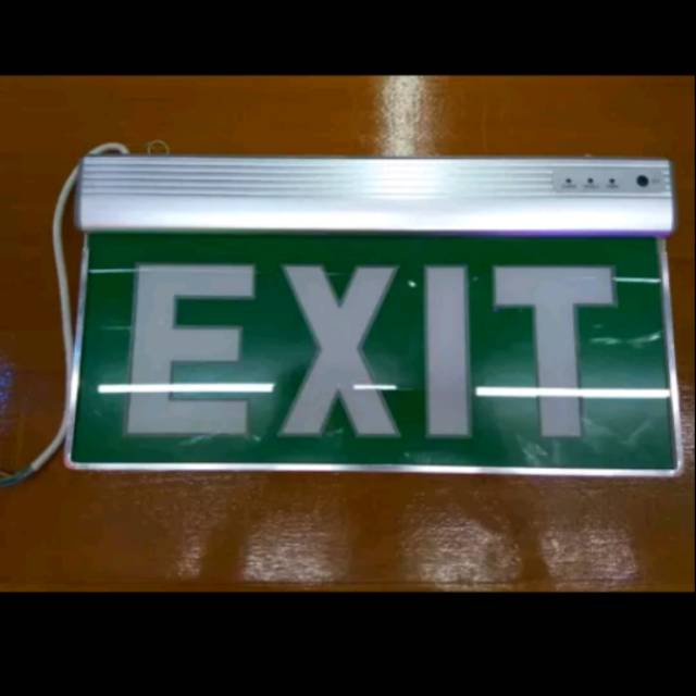 Jual Lampu darurat exit arcylic lampu led exit keluar emergency exit ...