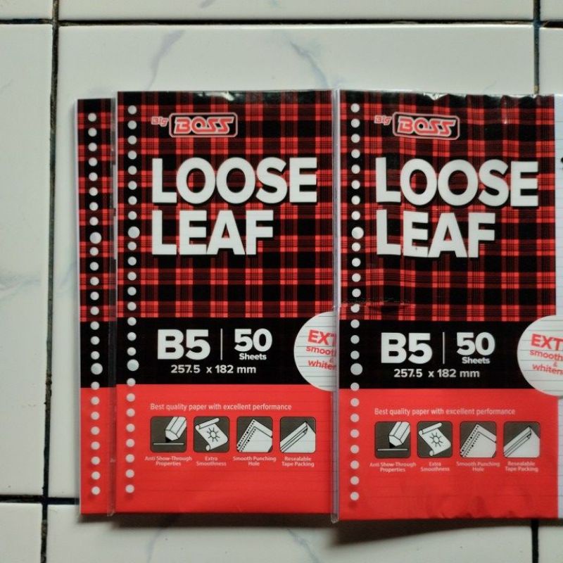 Jual LOOSE LEAF B5 50 SHEETS | Shopee Indonesia