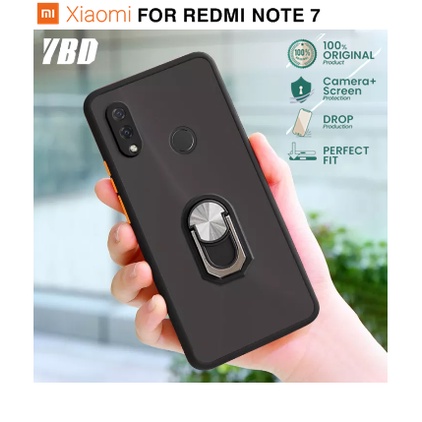 Jual Case Redmi Note 7 casing Matte Precise With Ring Phone Holder ...