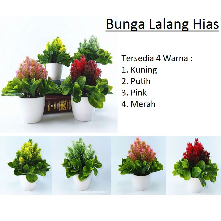 Jual Bunga lalang hias tanaman artifisial Happyonshop | Shopee Indonesia