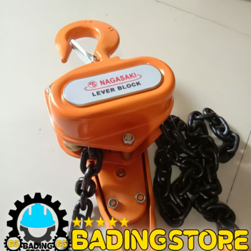Jual LEVER BLOCK 1 TON X 1,5 METER LEVER HOIST 1 NAGASAKI 1,5 METER ...