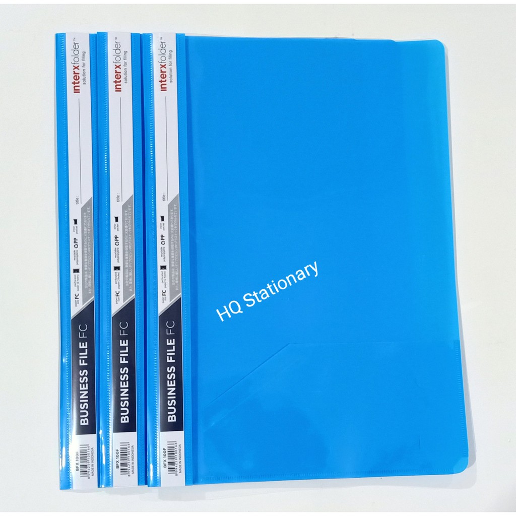 Jual Map Plastik Bisnis File Business Files Interx Ukuran Folio F4