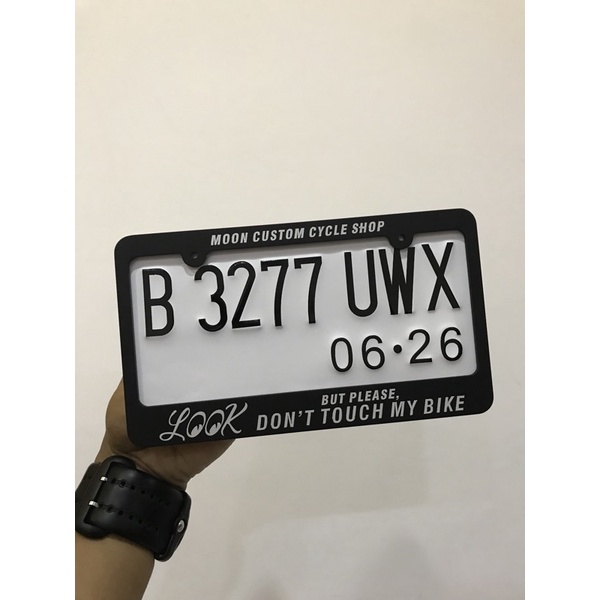Jual License plate frame + custom plat nomor / frame plat nomor motor ...