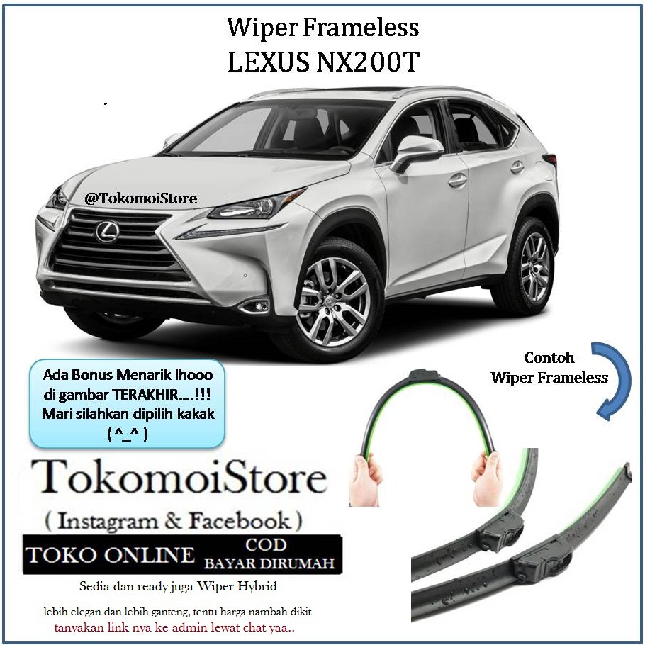 Jual Wiper Banana Lentur Lexus NX200t NX 200t | Shopee Indonesia