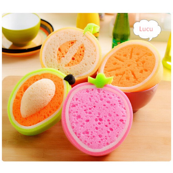 Jual Alat Dapur Spons Cuci Piring Bentuk Buah / Fruit Sponge Kitchen ...