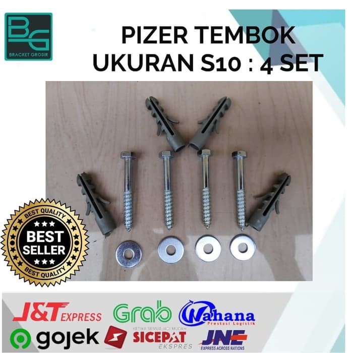 Jual BAUT TEMBOK PISCHER PISER BRACKET 4 SET | Shopee Indonesia