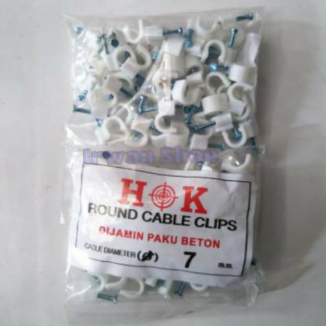 Jual Klem Kabel Paku Beton No 7 / Klem Paku Beton Asli 7mm | Shopee ...