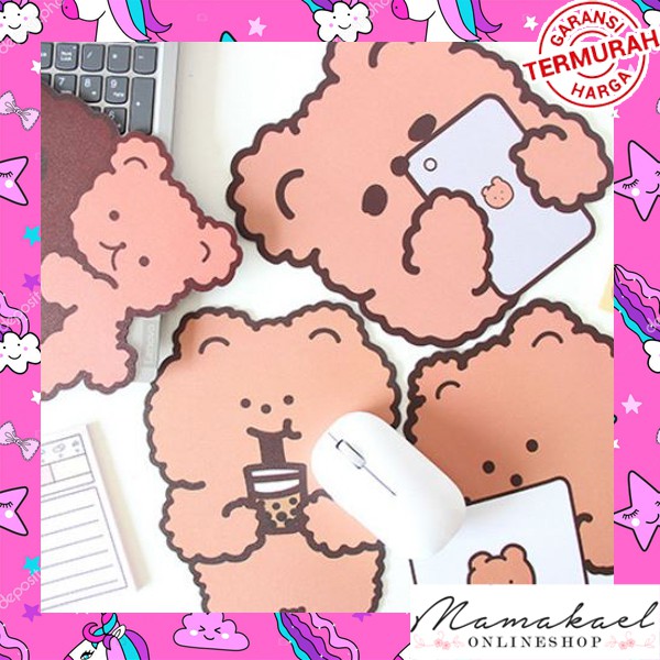 Jual Mouse pad Lucu Karakter Chocolate Bear Beruang Cute MK1062 ...