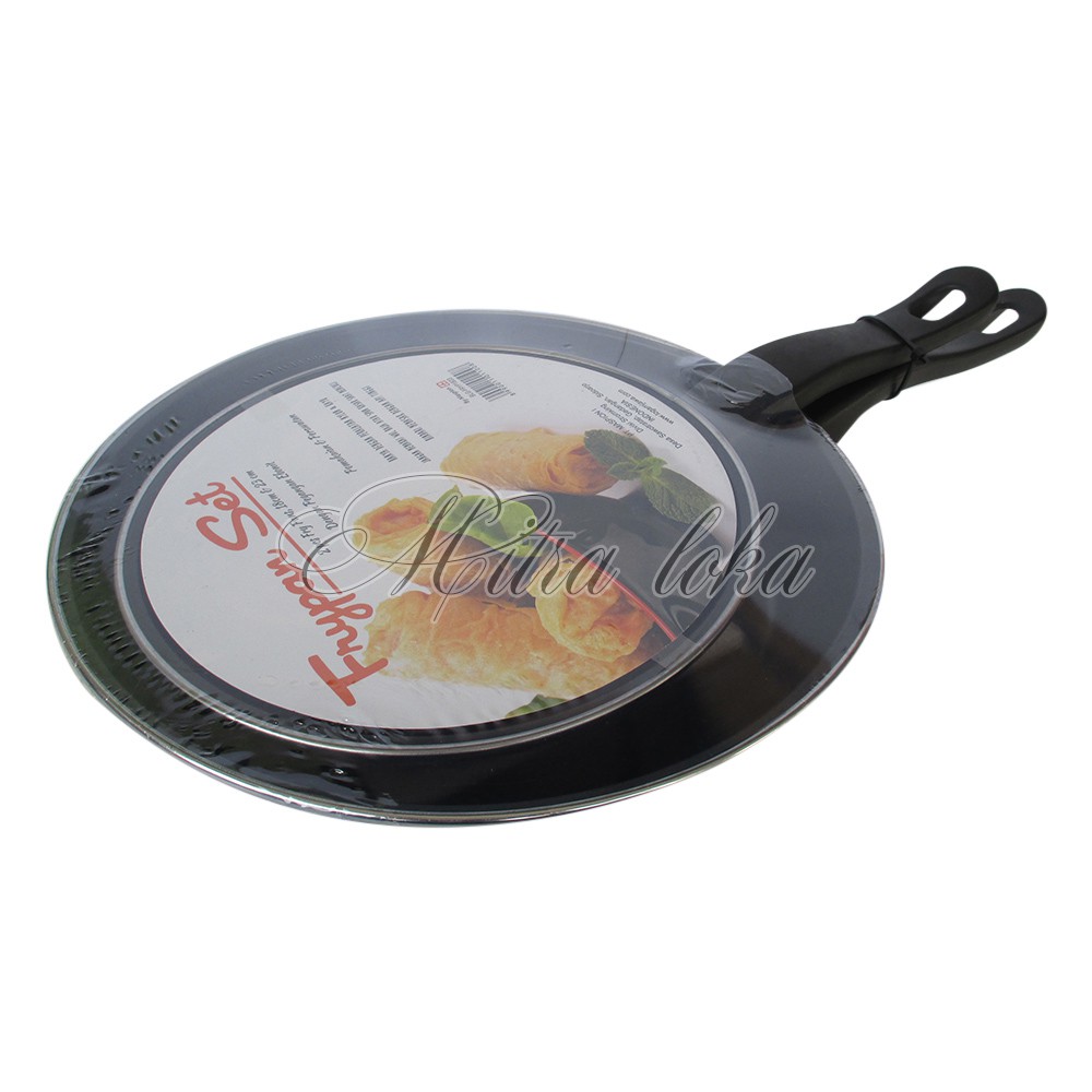 Jual Mitra Loka Wajan Teflon Anti Lengket Frypan Set 2Pieces 18cm ...