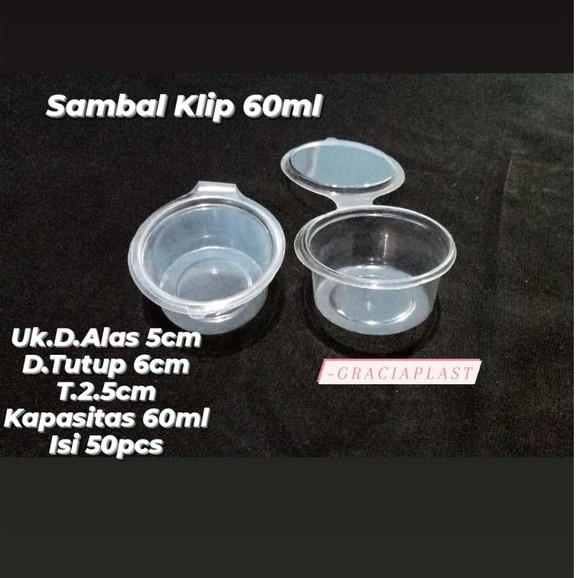 Jual MIKA SAMBAL KLIP 60ML/ MIKA SAOS MURAH ISI 50PCS | Shopee Indonesia