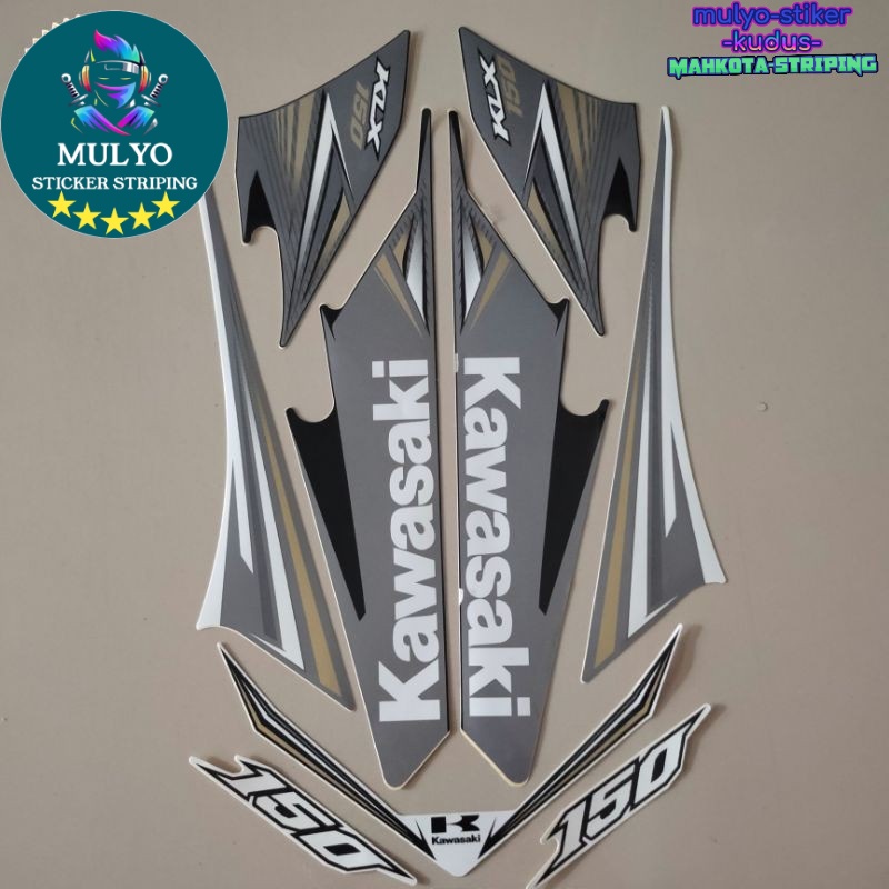 Jual stiker STRIPING STICKER LIS LES POLET motor kawasaki klx 150 lama ...