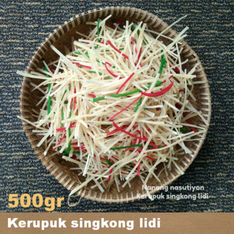 Jual Kerupuk/krupuk SINGKONG LIDI mentah netto 500gram | Shopee Indonesia