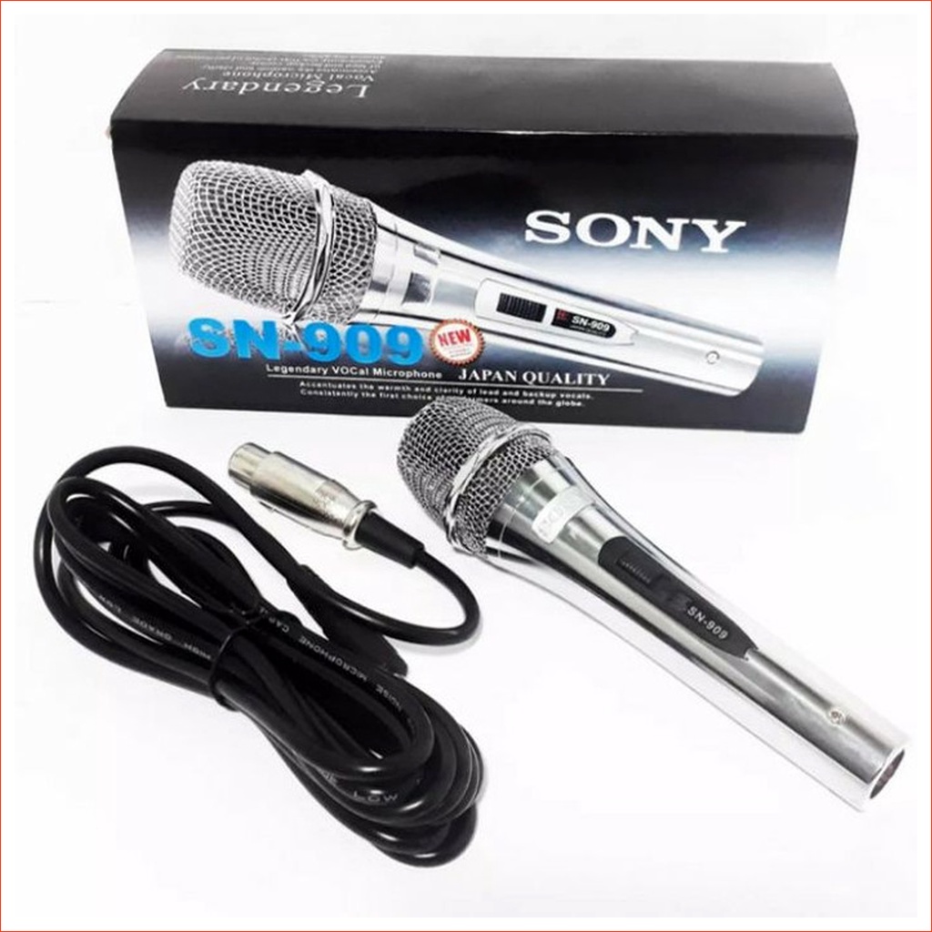 Jual Sony Mic Kabel Karaoke SN-909 Microphone Suara Bagus | Shopee ...