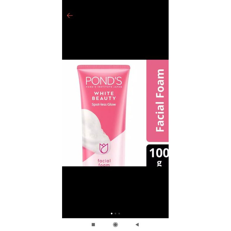 Jual Ponds White Beauty Facial Foam 100gr Shopee Indonesia