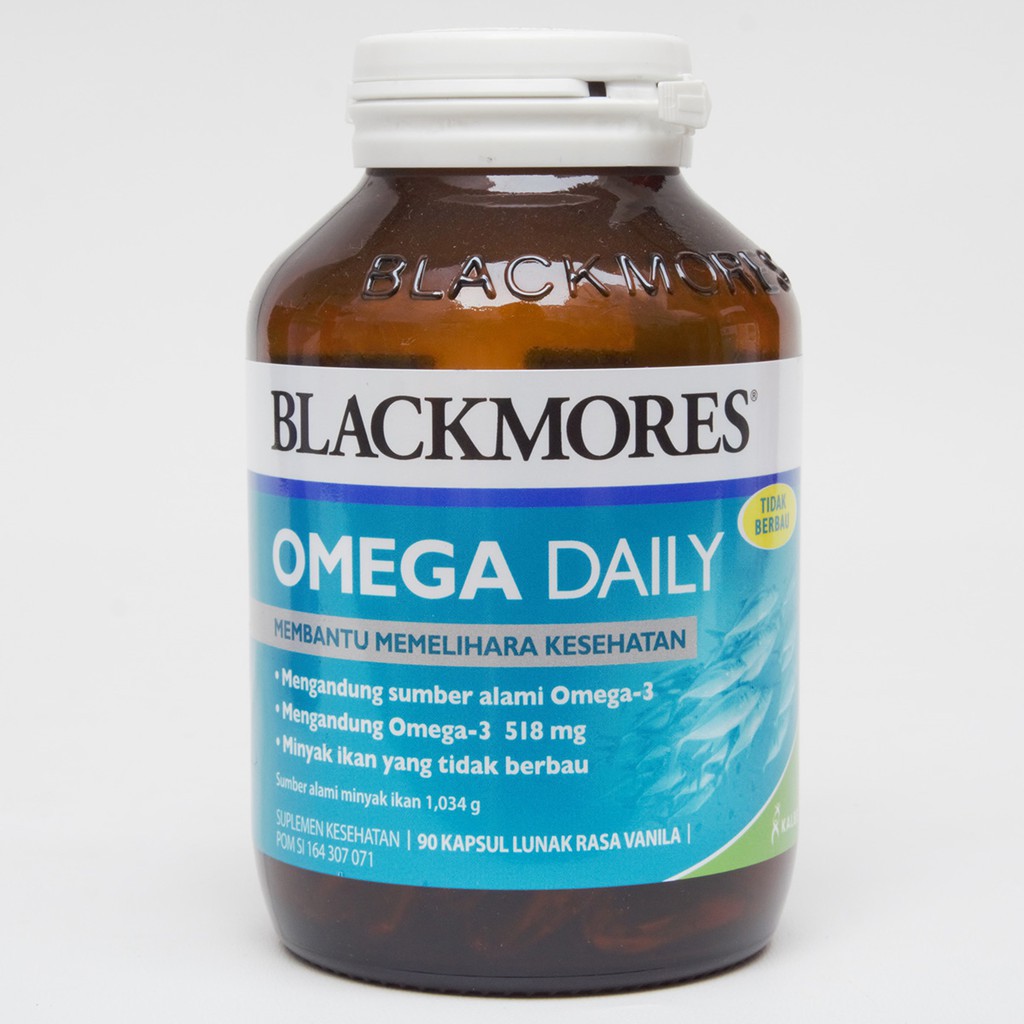 Jual Blackmores Omega Daily 518mg - 90 Kapsul Lunak Rasa Vanila (KALBE ...