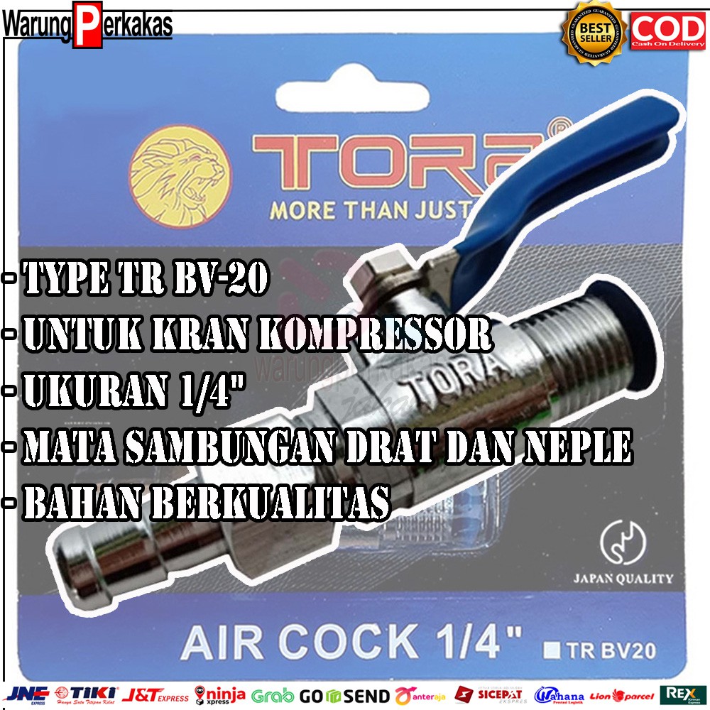 Jual Tora Keran Angin 1/4" - Kran Kompressor - Brass Air Cock Valve | Shopee Indonesia