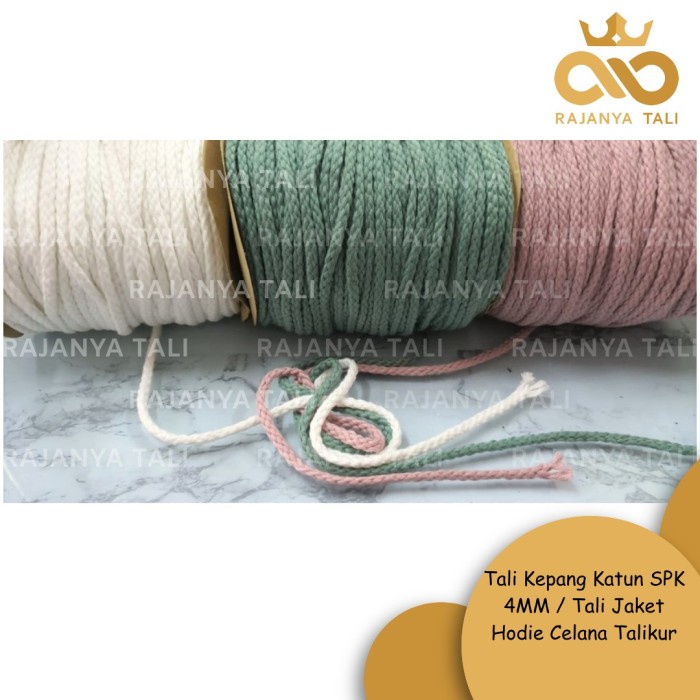 Jual Tali Kepang Katun SPK 4MM / Tali Jaket Hodie Celana Talikur ...