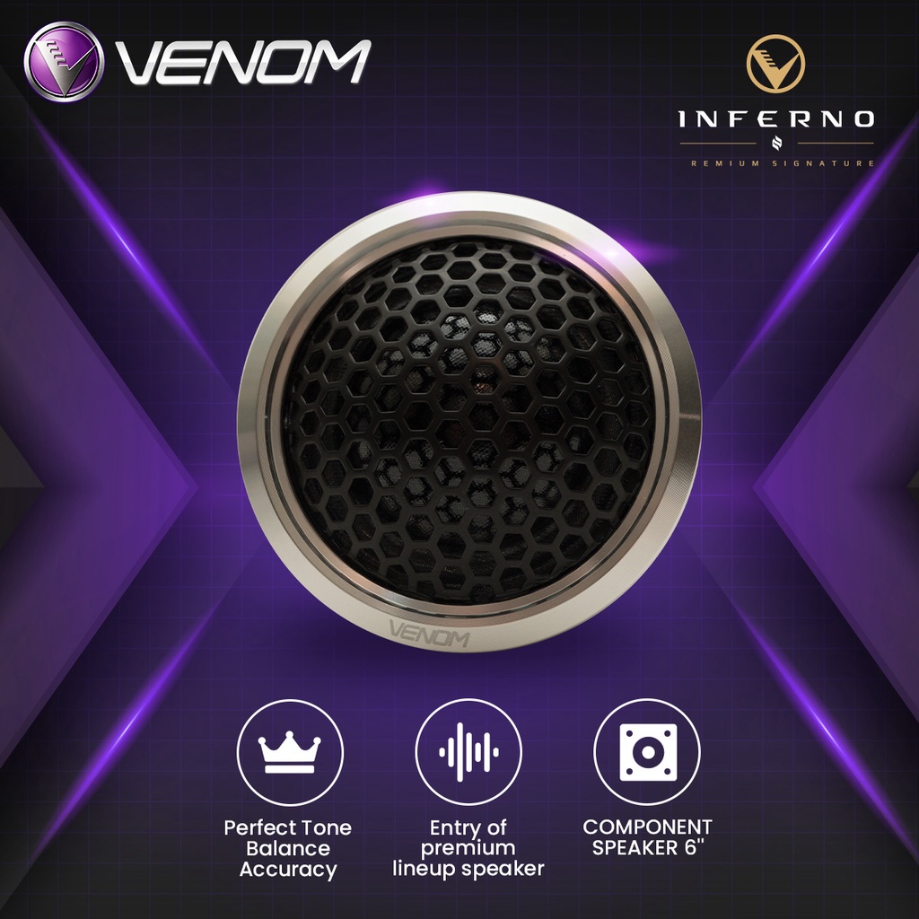 Jual Venom Inferno Series VIN 6 E Speaker Mobil Split 2 Way 6 Inch ...