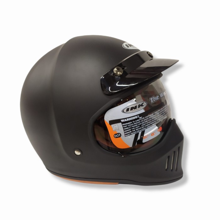 Jual Helm INK Trooper Solid Matt Black | FullFace Classic | Original ...