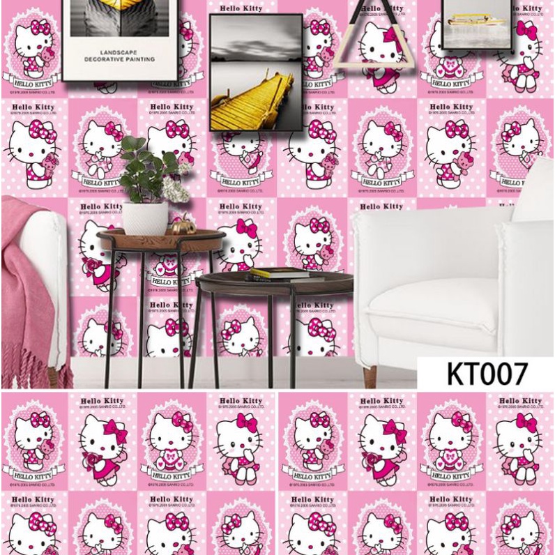 Jual Wallpaper Sticker Motif Karakter | 7mx45cm | DORAEMON, HELLO KITTY, FROZEN, CAR, TAYO ...
