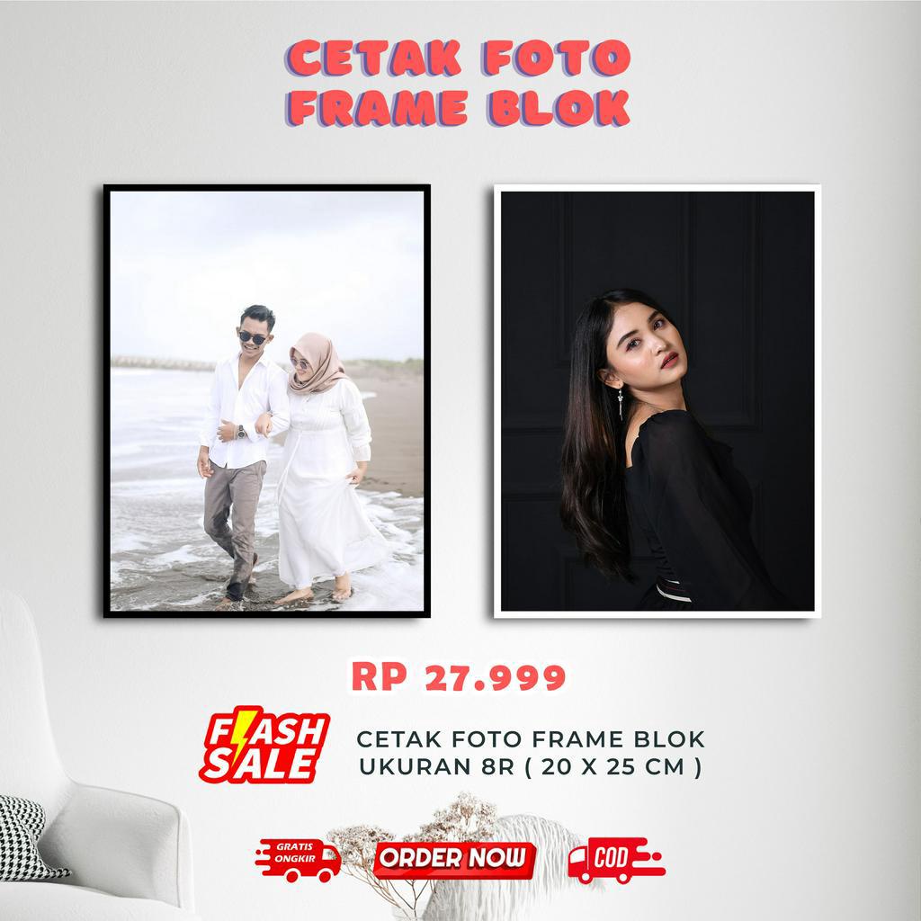 Jual Paket Cetak Foto 8R Frame Blok Fiber Termurah ukuran ( 20 X 25 ...