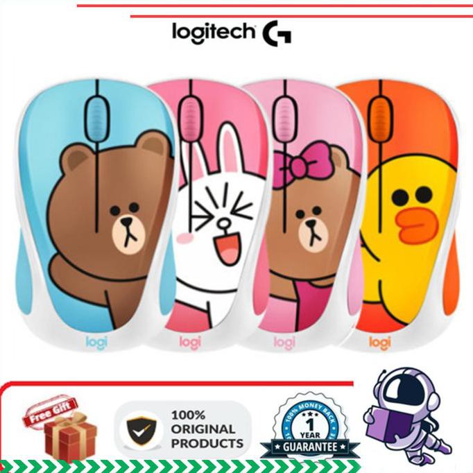 Jual Mouse Wireless Logitech Line Teman Bentuk Karakter Kartun Untuk ...