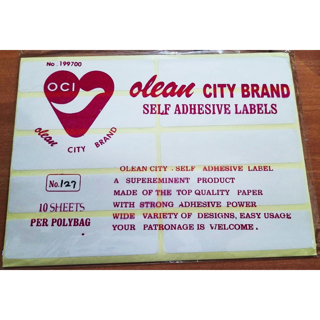 Jual STIKER LABEL PUTIH POLOS NO 103 / 104 / 105 / 106 / 107 / 108 ...