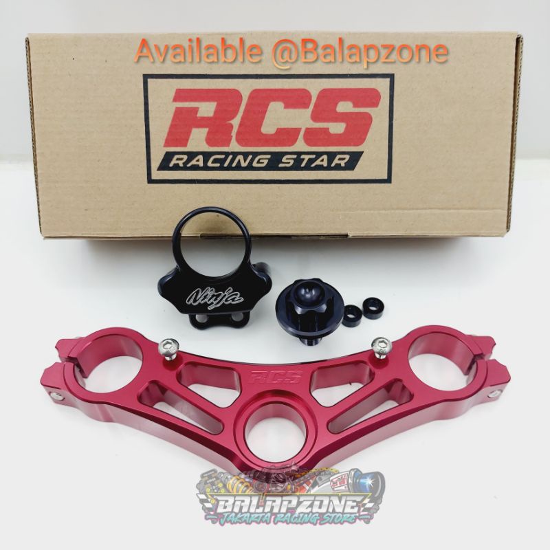 Jual Triple Clamp Segitiga Atas merk RCS motor Kawasaki NINJA KR150 ...