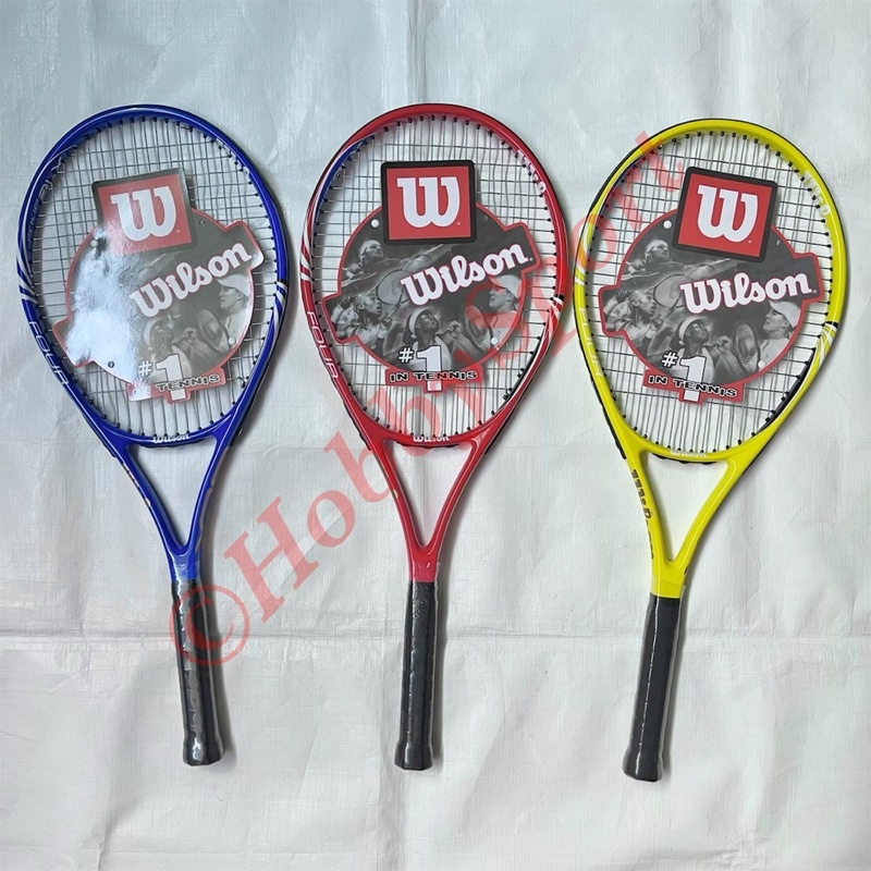 Jual Raket Tenis Wilson BLX Four + Senar Tennis Racket Reket Tas Dewasa ...