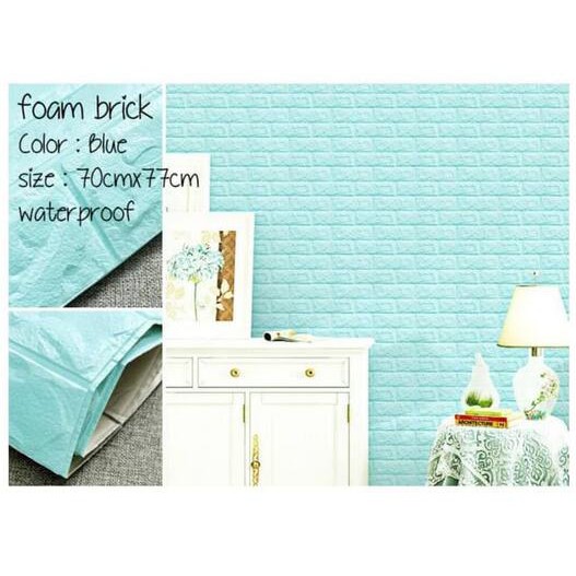 Jual STICKER BRICK FOAM WALLPAPER 3D MOTIF BATA ONLY JNT | Shopee Indonesia