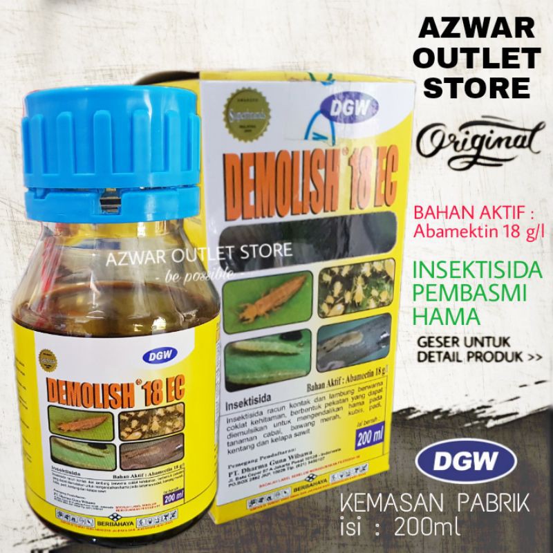 Jual DEMOLISH 18EC by DGW 200 ml INSEKTISIDA | Abamektin racun hama ...