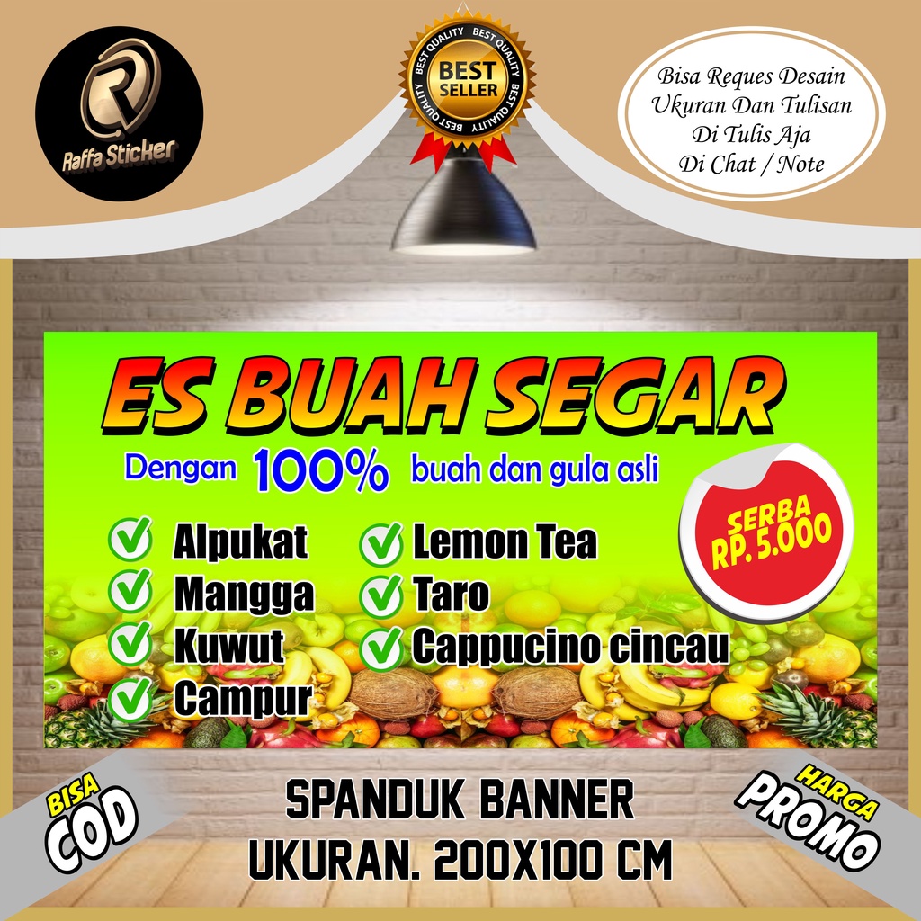 Jual Spanduk, Aneka Minuman Es Buah Segar | Shopee Indonesia